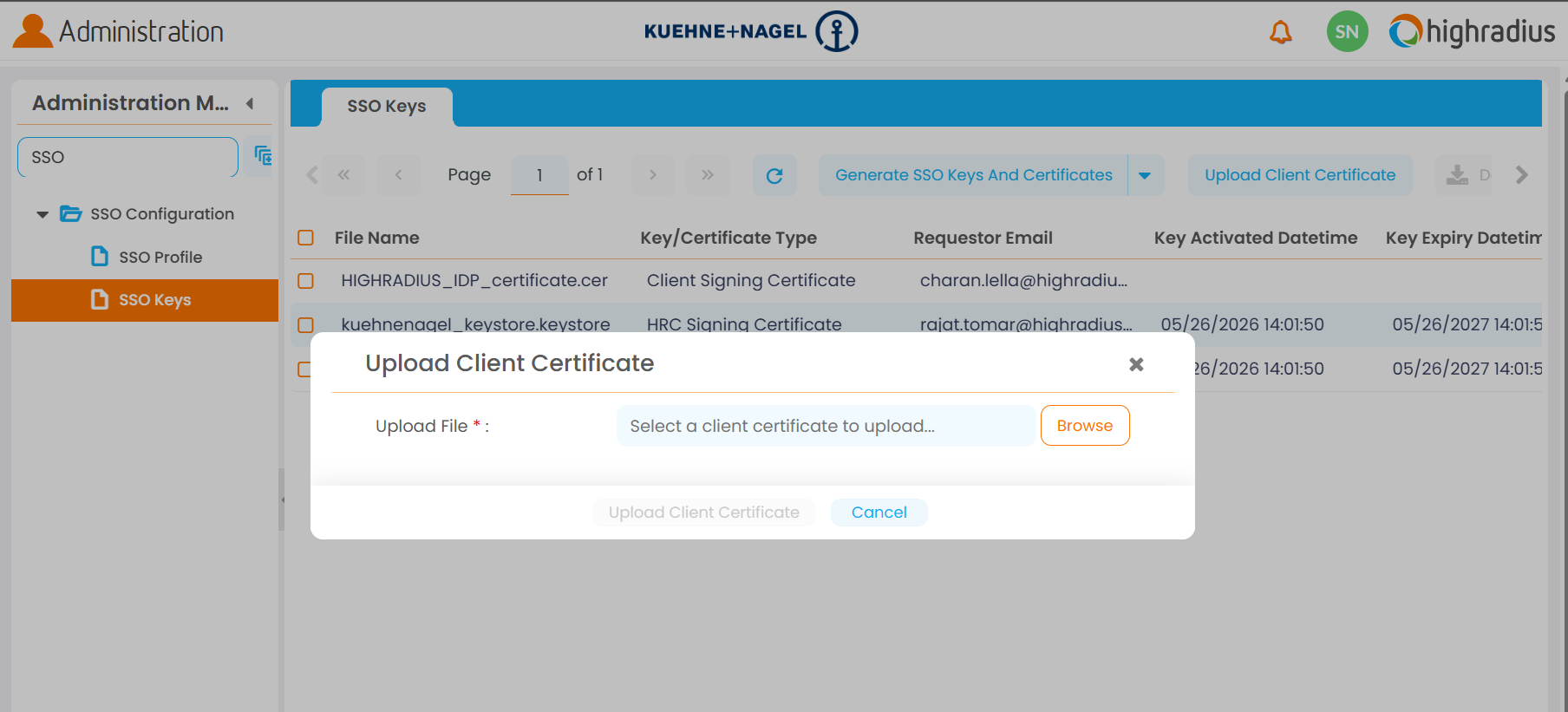 Certificate Renewal